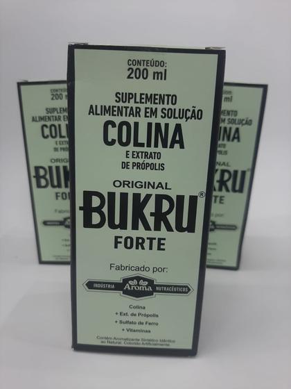 Combo 3 Unid Bukru Forte Original 200ml - Aroma Bem Estar - Difusor de ...