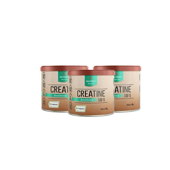 Combo 3x creatine 300g nutrify creatina vegana - sem sabor ...