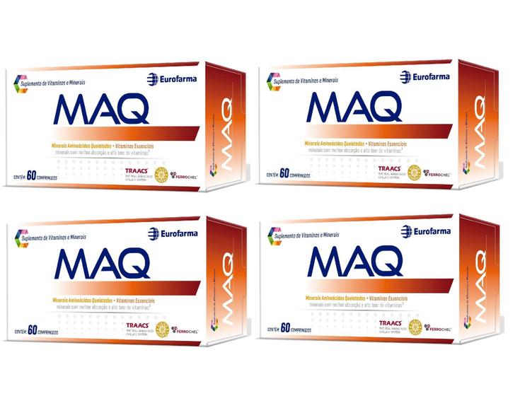 Combo 4 caixas Suplemento Vitamínico Maq 60 Cápsulas - Eurofarma ...