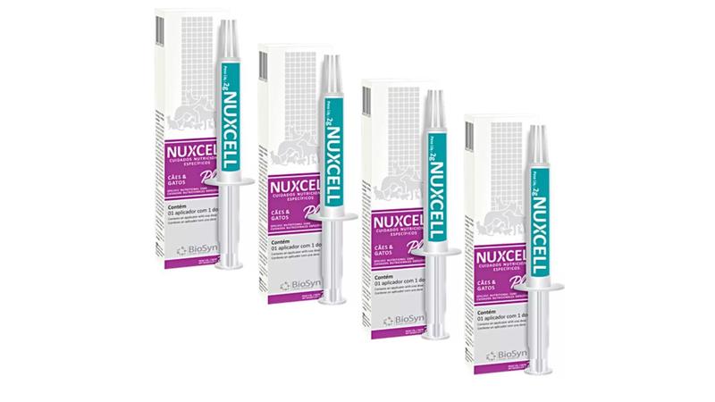 Combo 4 Suplemento nuxcell Plus 2g Biosyn - Vitaminas e Suplementos ...