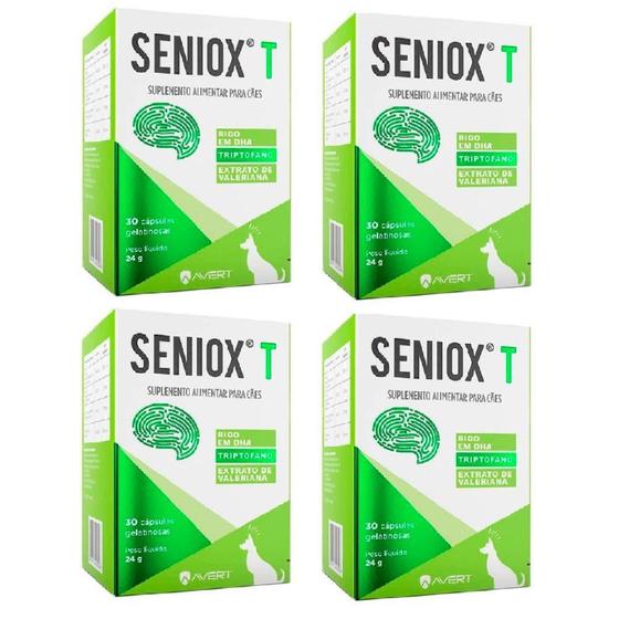 Combo 4 Unidades Seniox T 30 comprimidos Cães e Gatos - Avert ...