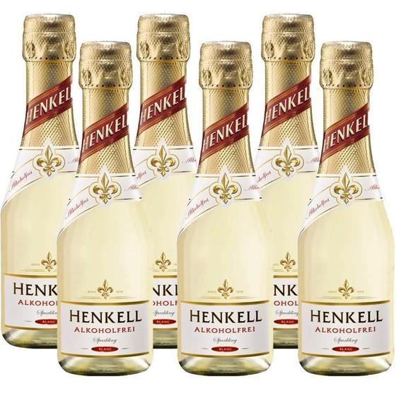 Combo 6 Garrafas Mini Espumante Sem Álcool Branco Henkell - Espumante ...