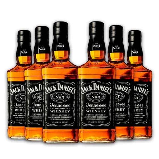 Combo 6 X Jack Daniels Tradicional 1000ml - Whisky - Magazine Luiza