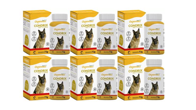 Combo 6un Condrix Suplemento Saúde Animal Para Cachorros 1200mg ...