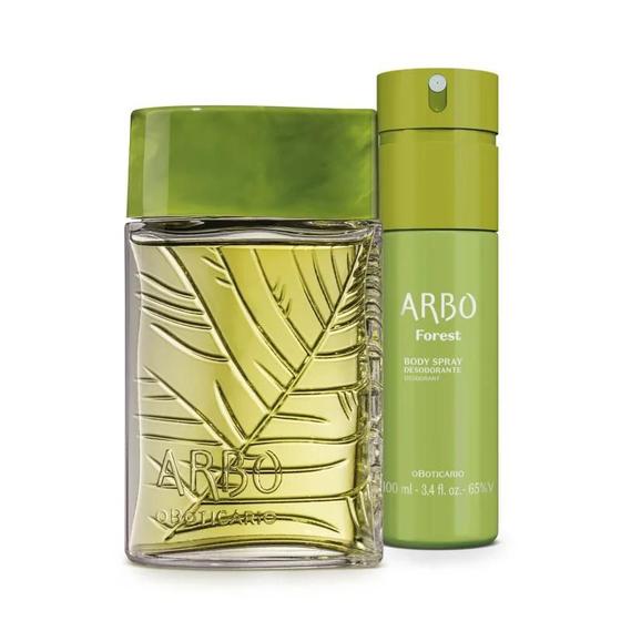 Combo Arbo Forest: Desodorante Colônia 100ml + Body Spray 100ml - O ...