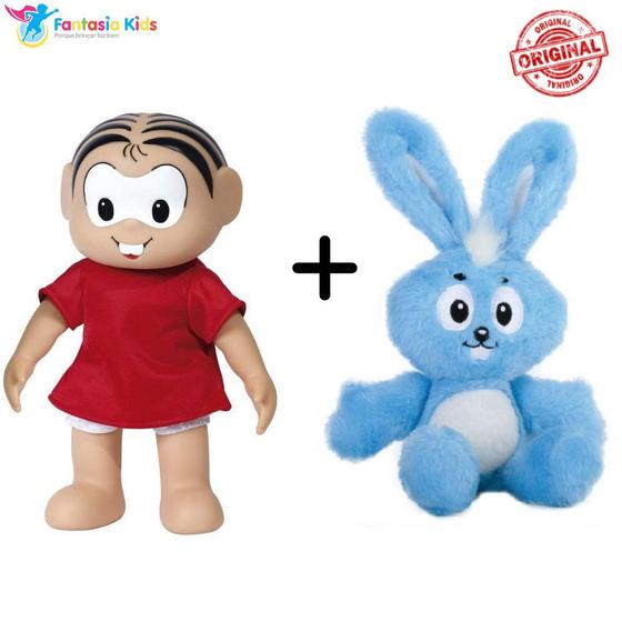 Combo Boneca Mônica e Coelho da Mônica Pelúcia Da Turma da Mônica ...