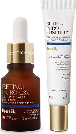 Combo Botik Retinol Puro: Sérum Facial 15ml +Preenchedor da Ruga ...