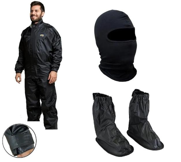 Combo Capa Roupa Chuva Vestimenta Vestuário Jaqueta Calça Cr Califórnia ...