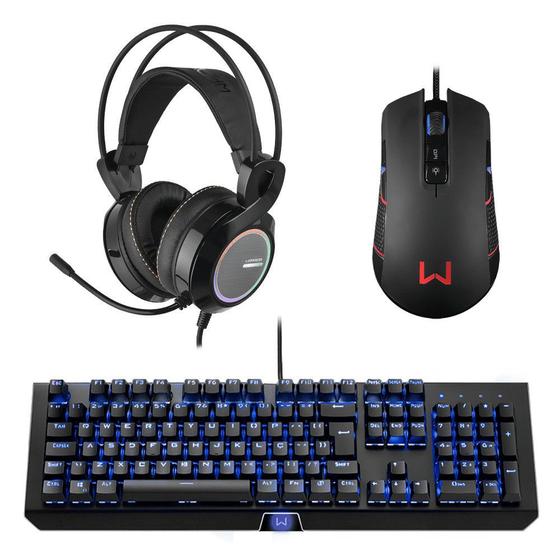 Combo Gamer - Mouse Gamer RGB Perseus, Teclado Gamer Mecânico Macro e ...