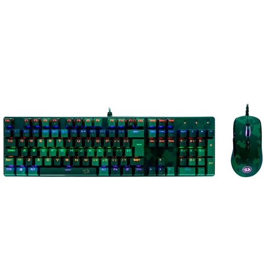Combo Gamer Redragon Hunter Kit Teclado Mecânico e Mouse Gamer ...