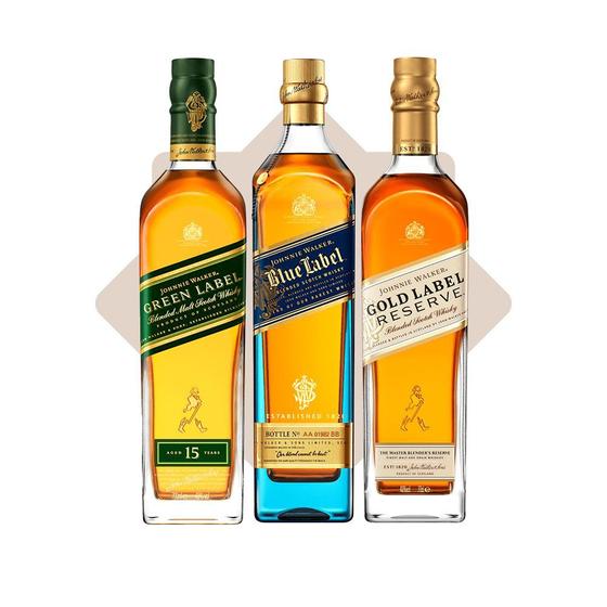 Combo Johnnie Walker Gold Label + Green Label + Blue Label - Whisky ...