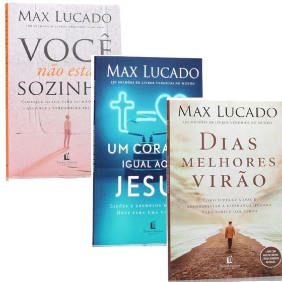 Combo Livro Dias Melhores Virão + Um Coração Igual Ao de Jesus + Livro ...