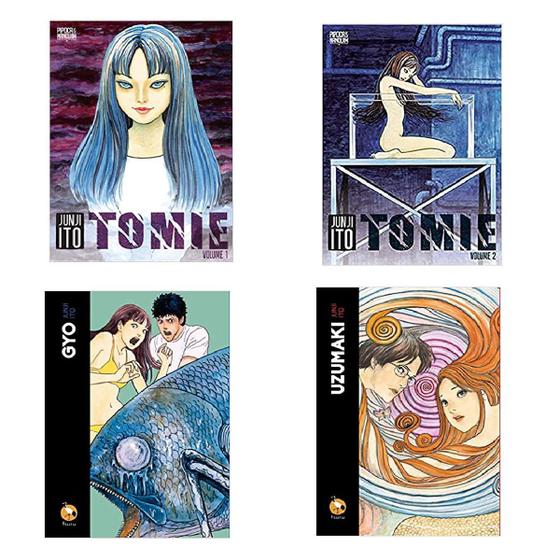Combo Mangá Junji Ito: Tomie Vol. 1 e 2, Gyo e Uzumaki - Pipoca e Nanquim - Revista HQ ...