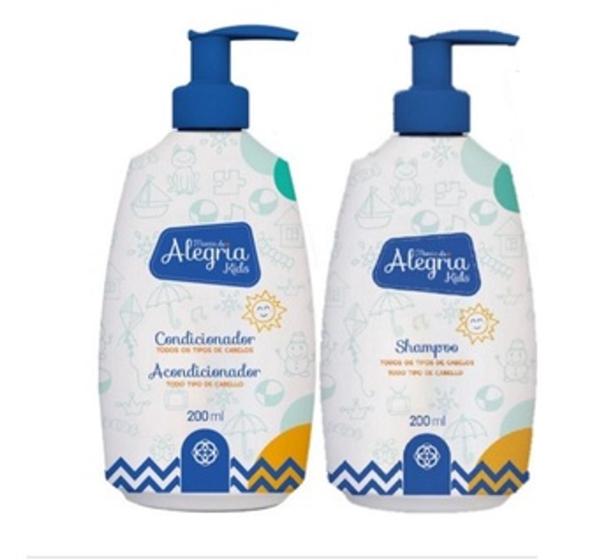 Combo MANIA DE ALEGRIA KIDS Shampoo e Condicionador para todos os tipos ...