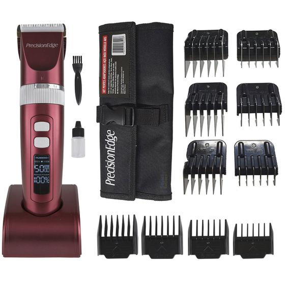 Combo Máquina de Tosa Profisssional PrecisionEdge A8S cor Rubi e Kit 6 ...