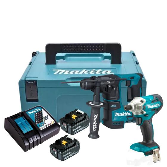 Combo Martelete Dhr171 + Parafusadeira Dtd156 18v Makita Bivolt - Martelete / Martelo a Bateria ...