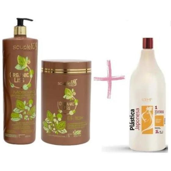 Combo Progressiva + Botox Organic Liss Souple Liss + Shampoo ...