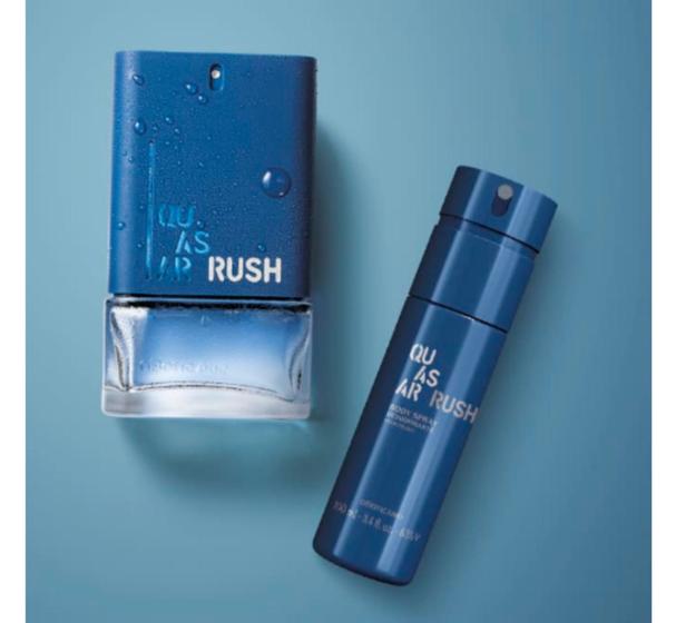 Combo Quasar Rush Colônia+Body Spray - O Boticário - Kit de Perfume ...