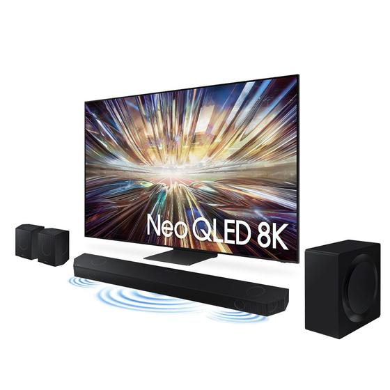 Combo Samsung AI Big TV 75" Neo QLED 8K 75QN800D 2024 + Soundbar HW ...