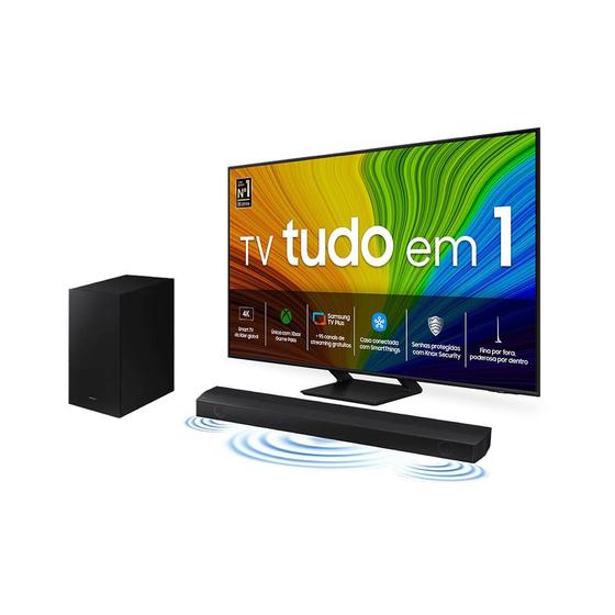 Combo Samsung Smart TV 55 polegadas QLED 4K 55Q70D 2024 + Soundbar HW ...