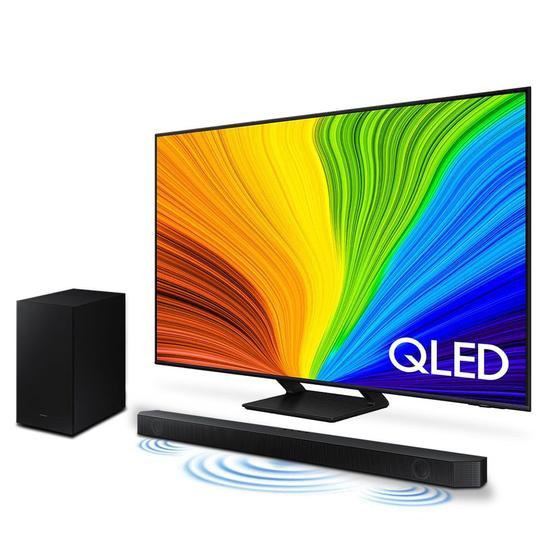 Combo Samsung Smart TV 55 polegadas QLED 4K 55Q70D 2024 + Soundbar HW-Q600C - TV 4K Ultra HD ...