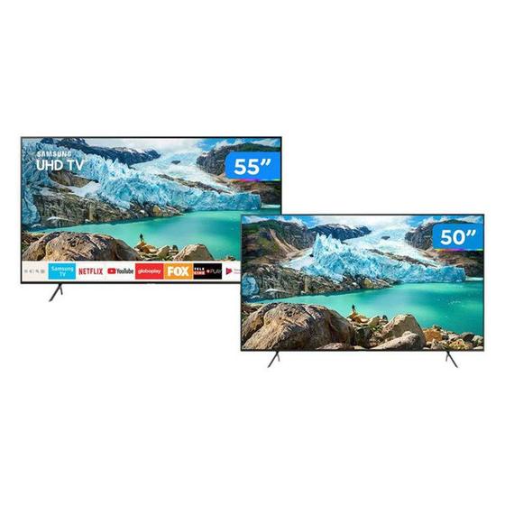 Combo Smart TV LED 55 Polegadas Samsung Ultra HD 4K mais Smart TV LED ...