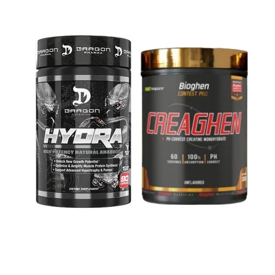 Combo Suplemento Ph Hydra Dragon Pharma + Creatina Craghen Constest Pró ...