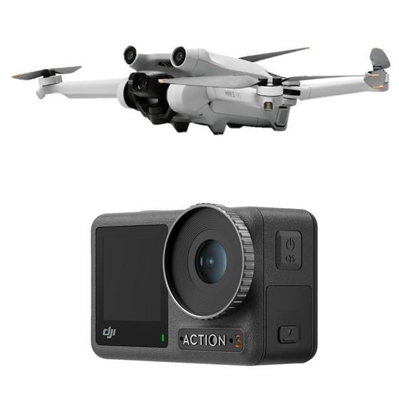 Combo Tech - DJI Mini 3 Pro Fly More e Câmera Osmo Action 3 Standard ...