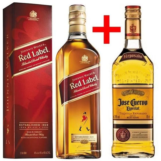 Combo Tequila José Cuervo + Whisky Johnnie Walker Red Label - Jose ...