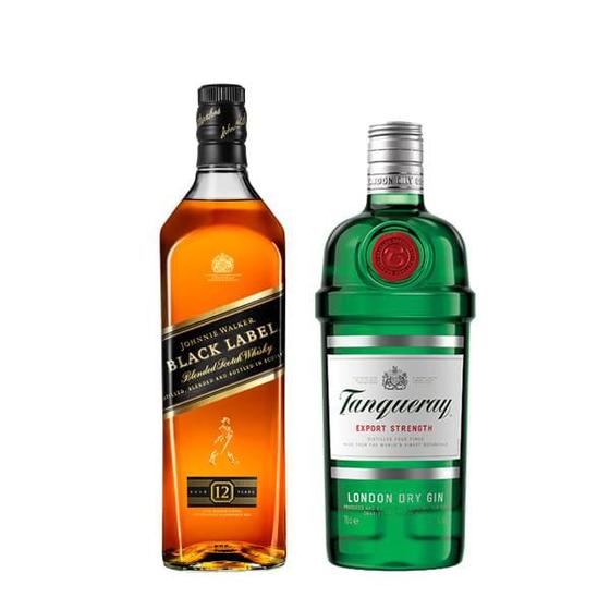 Combo Whisky Jw Black Label 750Ml + Gin Tanqueray London Dry 750Ml ...