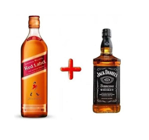 Combo Whisky Red Label (500ml) + Jack Daniels (375ml) - Jack Daniels E ...