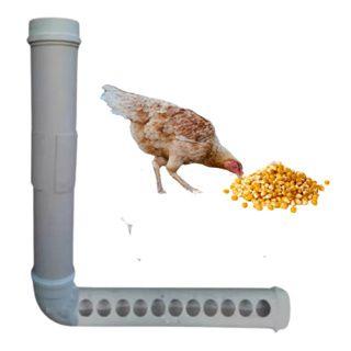 Comedouro Automático PVC Para Galinhas Patos Pavão Aves Super ...