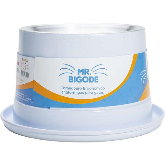 Comedouro Mr. Bigode Ergonômico e Antiformigas para Gatos NF Pet 250ml ...