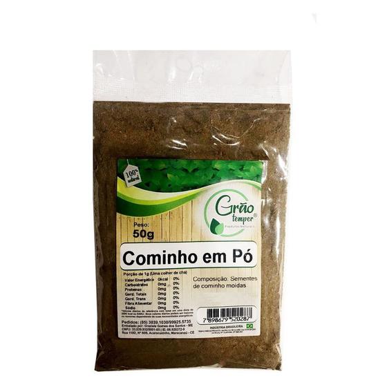 Cominho em Pó GRÃO TEMPER 50G - Pronta Entrega - Cominho - Magazine Luiza