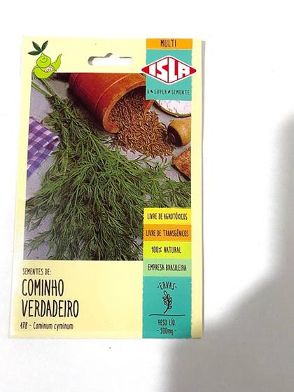Cominho Verdadeiro - 500mg de Sementes - ISLA SEMENTES - Cominho ...