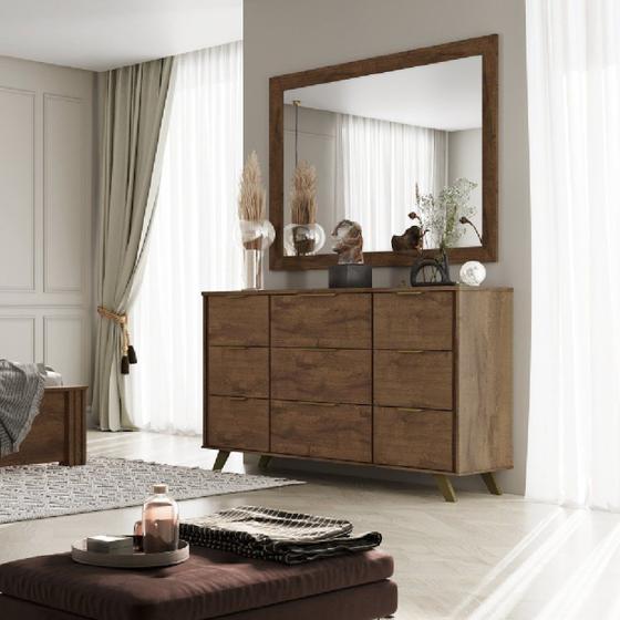 Cômoda Buffet 9 Gavetas Olímpia Móveis Europa - Cômoda - Magazine Luiza