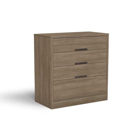 Cômoda de Quarto S824 c/ 4 Gavetas Nogueira - Kappesberg - Cômoda ...