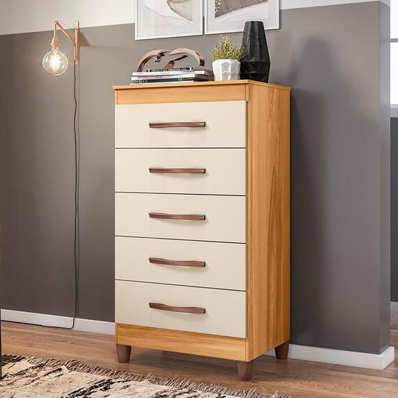 Cômoda Quarto Esmeralda com 5 Gavetas - Albatroz - Cômoda - Magazine Luiza