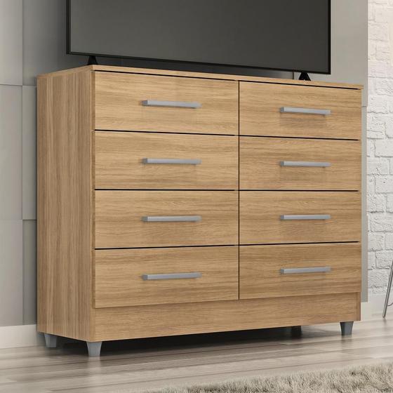 Comoda Raissa 8 Gav - Quarta Divisão Móveis - Cômoda - Magazine Luiza