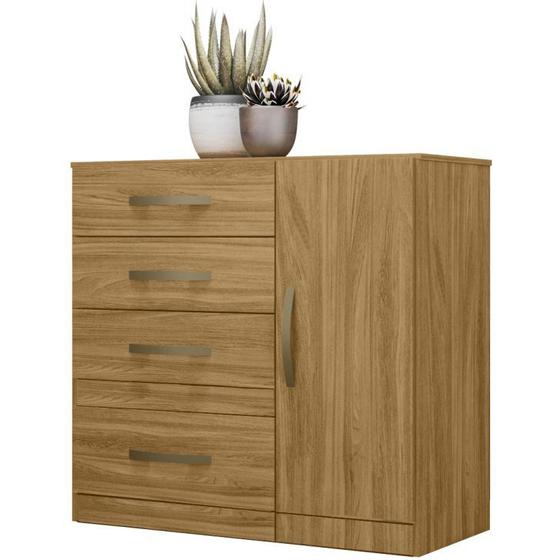 Cômoda Sapateira 4 Gavetas Vênus Freijó Cinza Off White - Moval ...