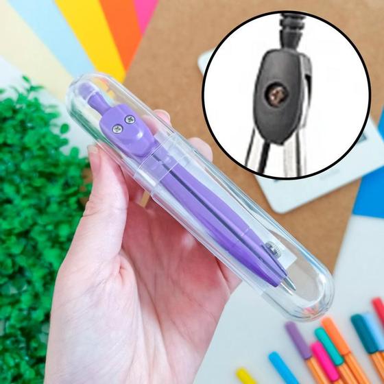 Compasso Escolar Matemática Geometria Traça Circunferência Cartografia ...