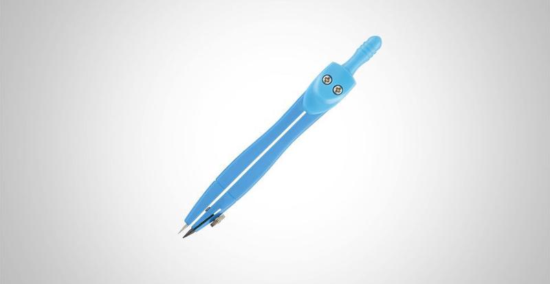 Compasso Escolar Metálico Neon - BRW - Unidade - Compasso - Magazine Luiza