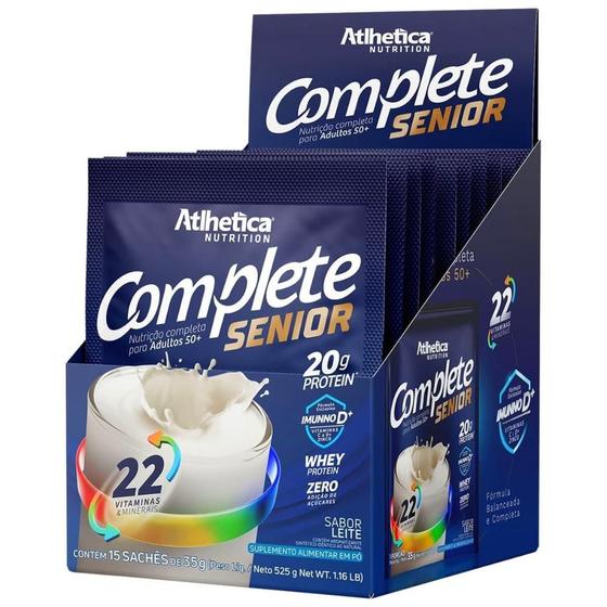 Complete Senior 50+ 15 Sachês de 35g (525g) Atlhetica - Atlhetica ...