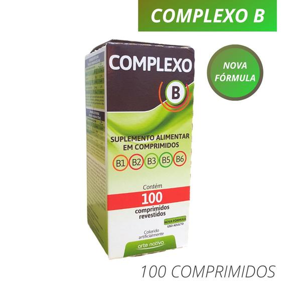 Complexo B C/100 Suplemento Alimentar Vitamina B Arte Nativa - Complexo B - Magazine Luiza