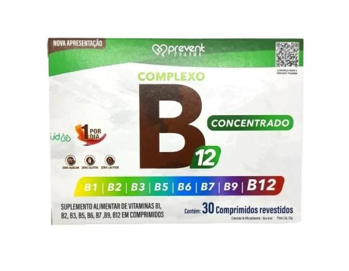 Complexo b12 concentrado 30cpr prevent pharma - Complexo B - Magazine Luiza