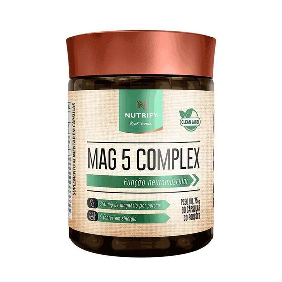 Complexo Vitaminico Mag 5 Complex Nutrify 90 Comprimidos - Biotina ...