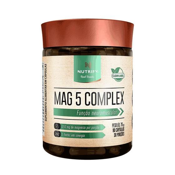 Complexo Vitaminico Mag 5 Complex Nutrify 90 Comprimidos - Biotina ...