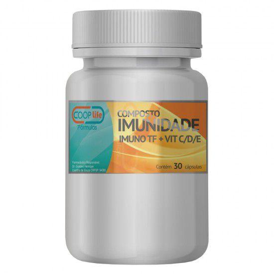 Composto Imunidade - Imuno TF + Vit C/D/E - 30 Cápsulas - CoopLife ...