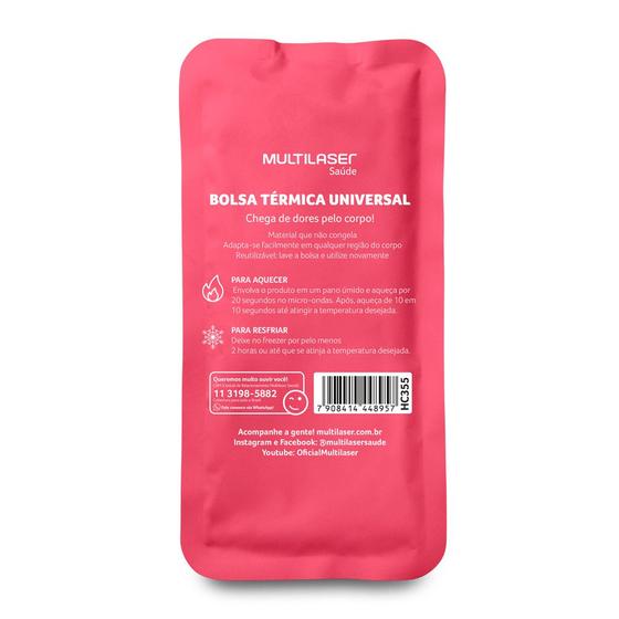 Compressa em Gel Térmica Rosa Multilaser Saúde - Compressa e Bolsa ...