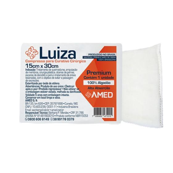 Compressa para Curativo Cirúrgico Estéril 15x30 Luiza - AMED - Curativo ...
